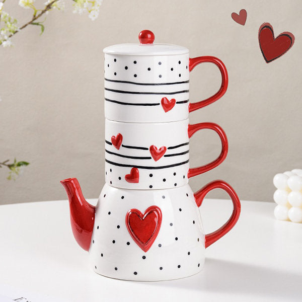Heart-themed Teapot Set – Juwas